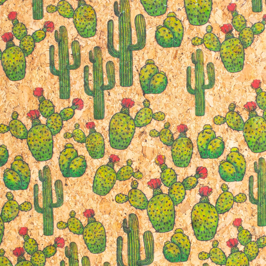 Desert Cactus Desert Patterns Cork Fabric – CORKADIA